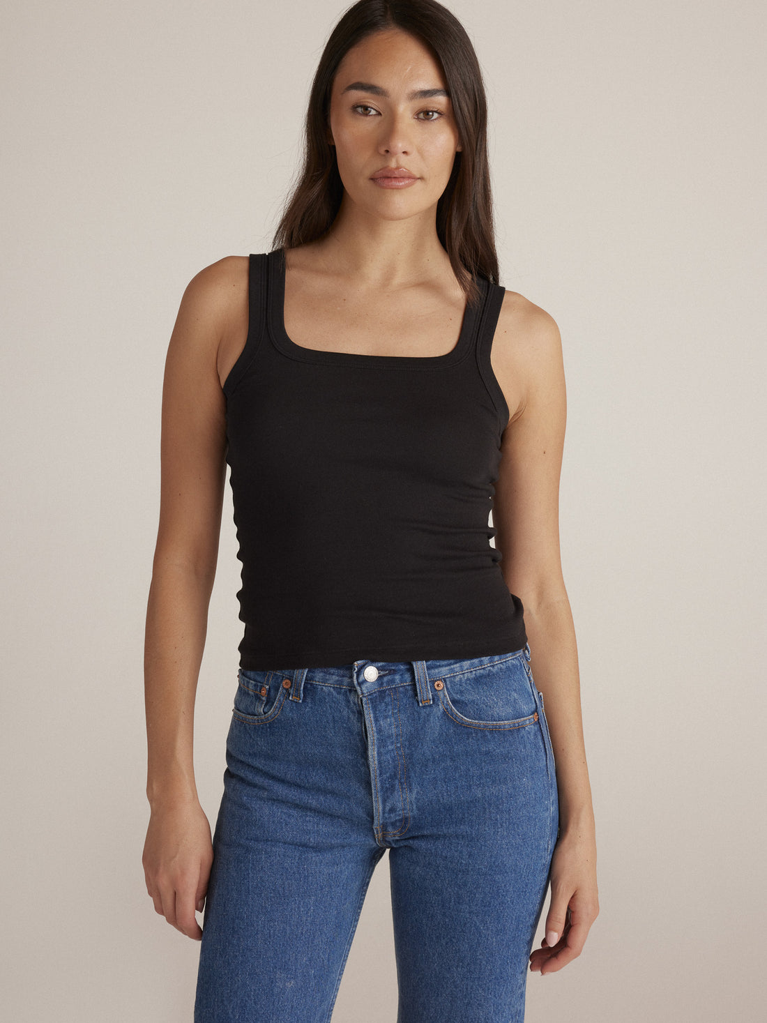 CHRISTINE TANK / BLACK / CLYQUE