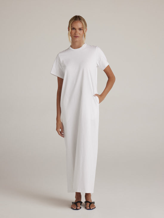 WALKER MAXI DRESS / WHITE / CLYQUE